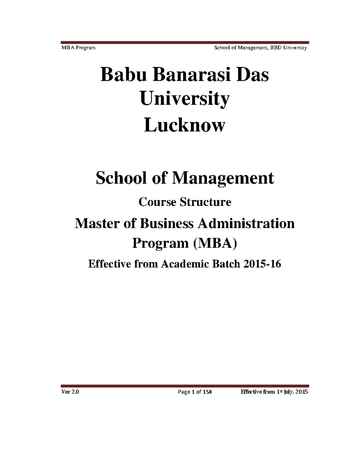 Bbd University ai - Babu Banarasi Das University Lucknow School of ...