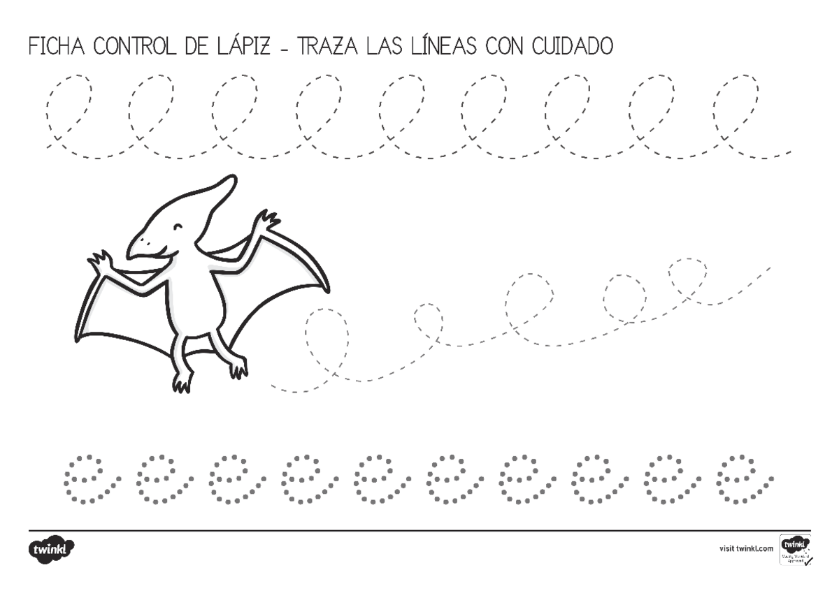 ES T T 5971 de dinosaurios Fichas de motricidad fina trazo - Diagnostico Ocupacional Infanto ...