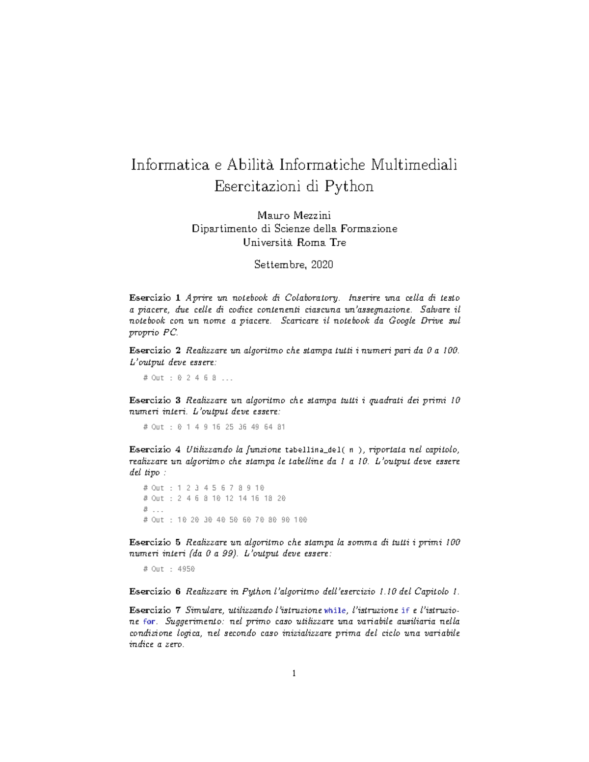 Python - Phyton - Informatica e Abilità Informatiche Multimediali ...