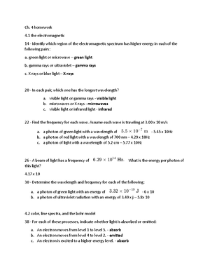 Ch. 6 homework - Chapter 6 assignment - 6 chemical equations 24 ...