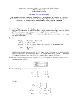 Hw1 - ... - THE HONG KONG UNIVERSITY OF SCIENCE & TECHNOLOGY Machine Learning Homework 1 Due ...