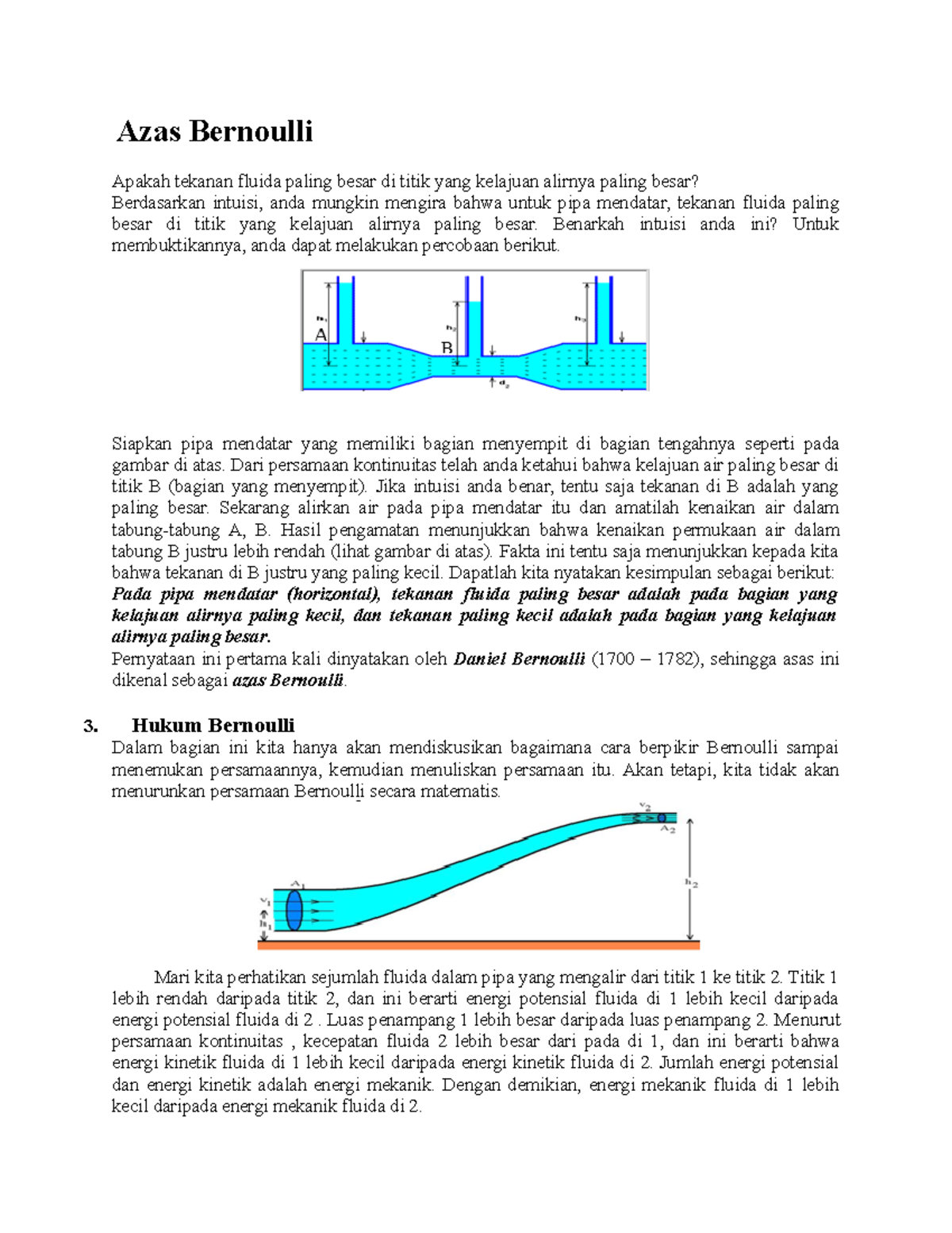 13. Azas Bernoulli - Memuat asas bernoulii - Azas Bernoulli Apakah ...