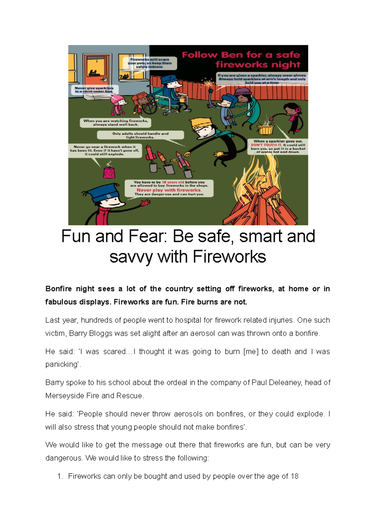 Fun and Fear - Lecture - Fun and Fear: Be safe, smart and savvy with ...