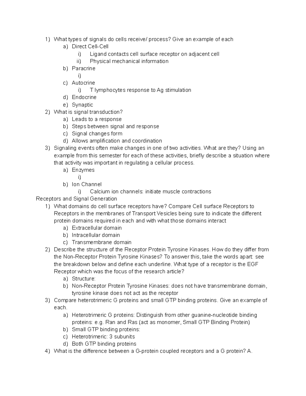 BIO 201 Chapter 17 WKS - Classwork required for lecture - What types of ...
