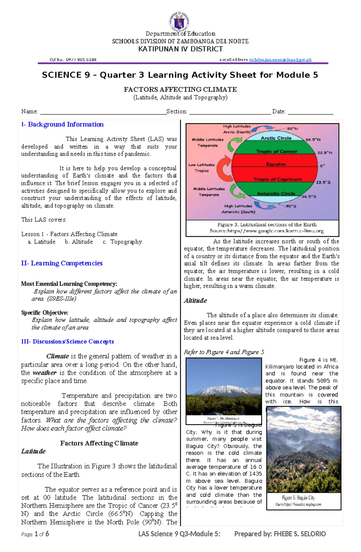 LAS Sci9Q3Module 5 - Learning Activity Sheets - Department of Education ...