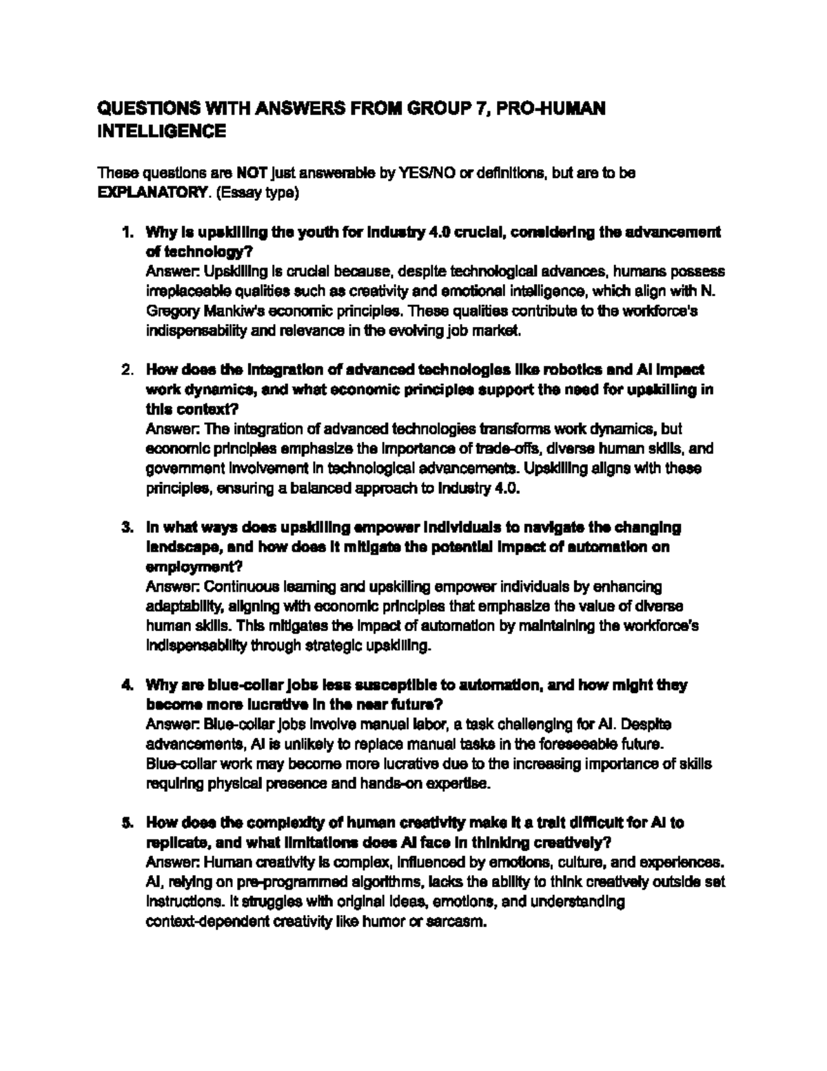 G7 BAC107 Questions WITH Answers - Accountancy - Studocu