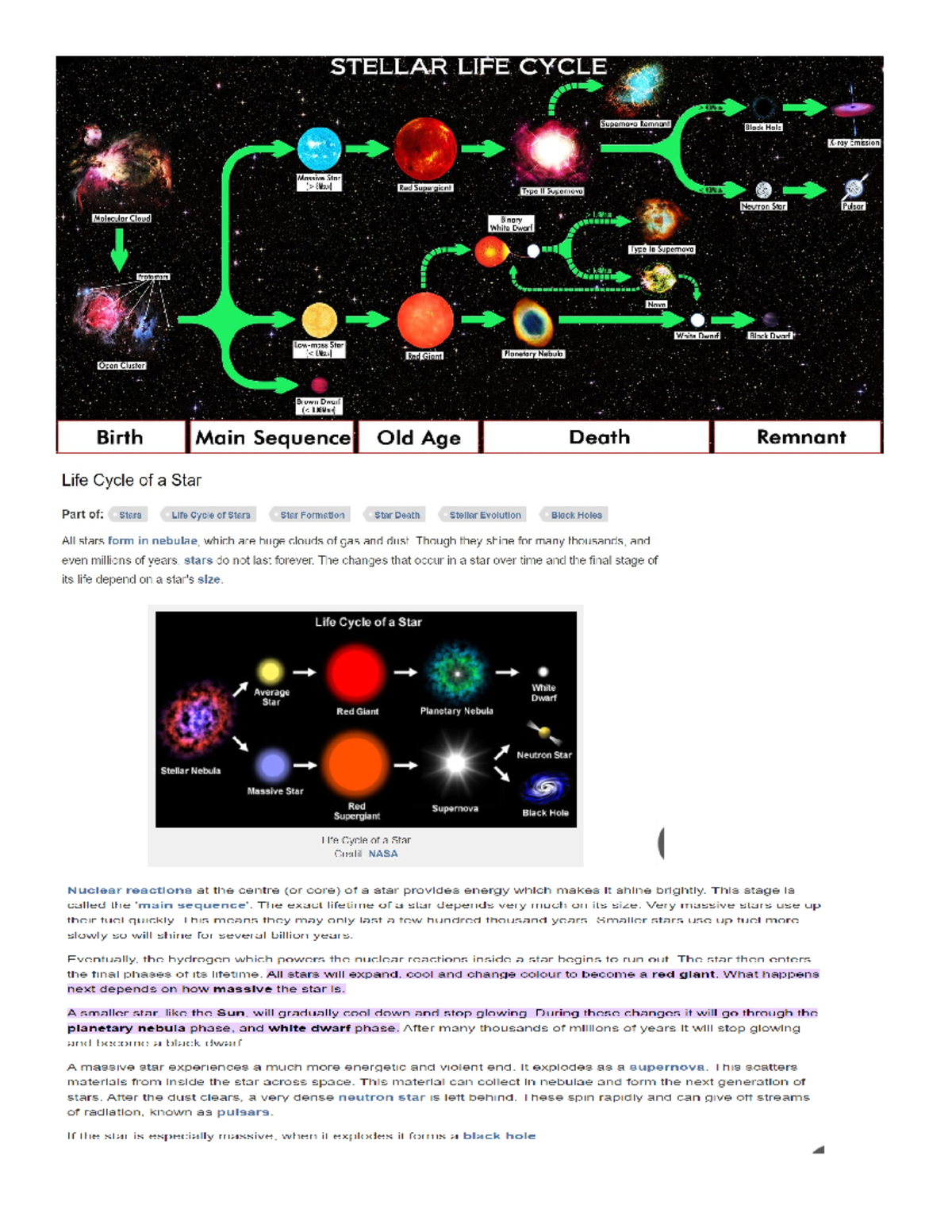 Reach for stars - notes for - Studocu