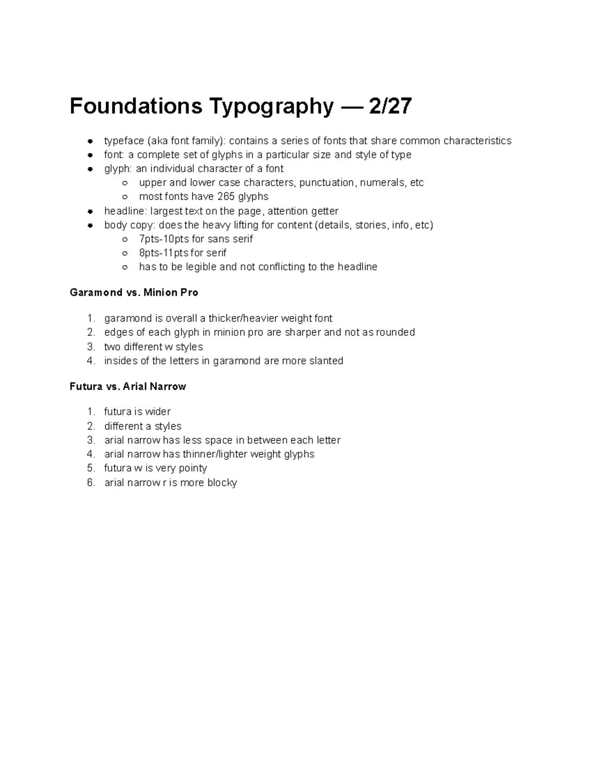 Foundations Typography — 2 27 - Foundations Typography — 2/ typeface ...