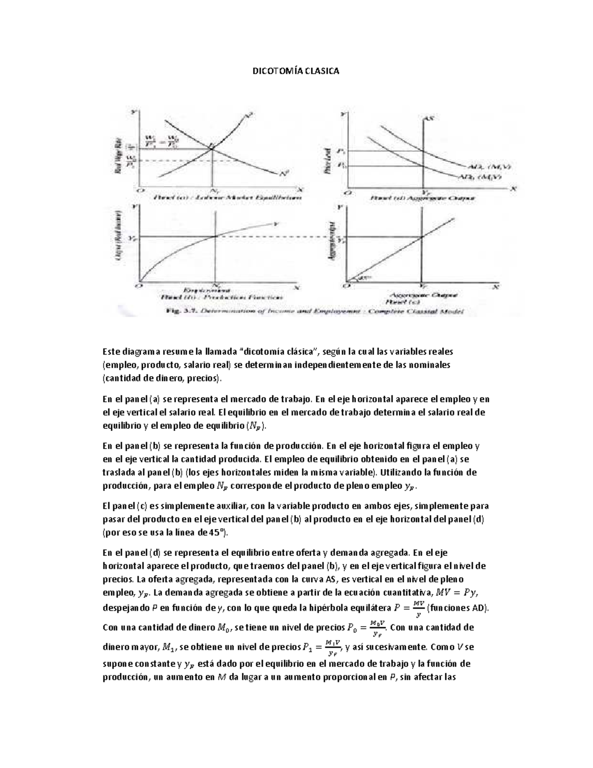 03A - Dicotomia clasica - DICOTOMÍA CLASICA Este diagrama resume la ...