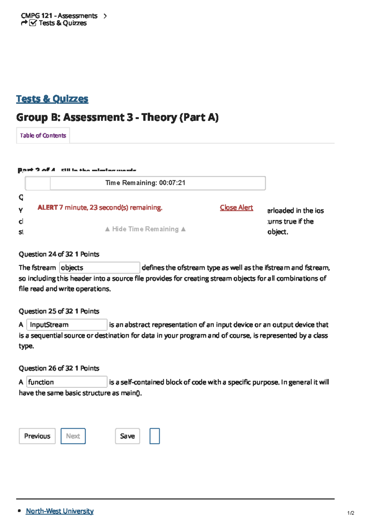 CMPG 121 - Assessments Tests & Quizzes 2 - 1/ CMPG 121 - Assessments ...