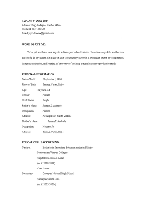 Resignation-Letter - This is a sample of resignation letter - ENGR ...