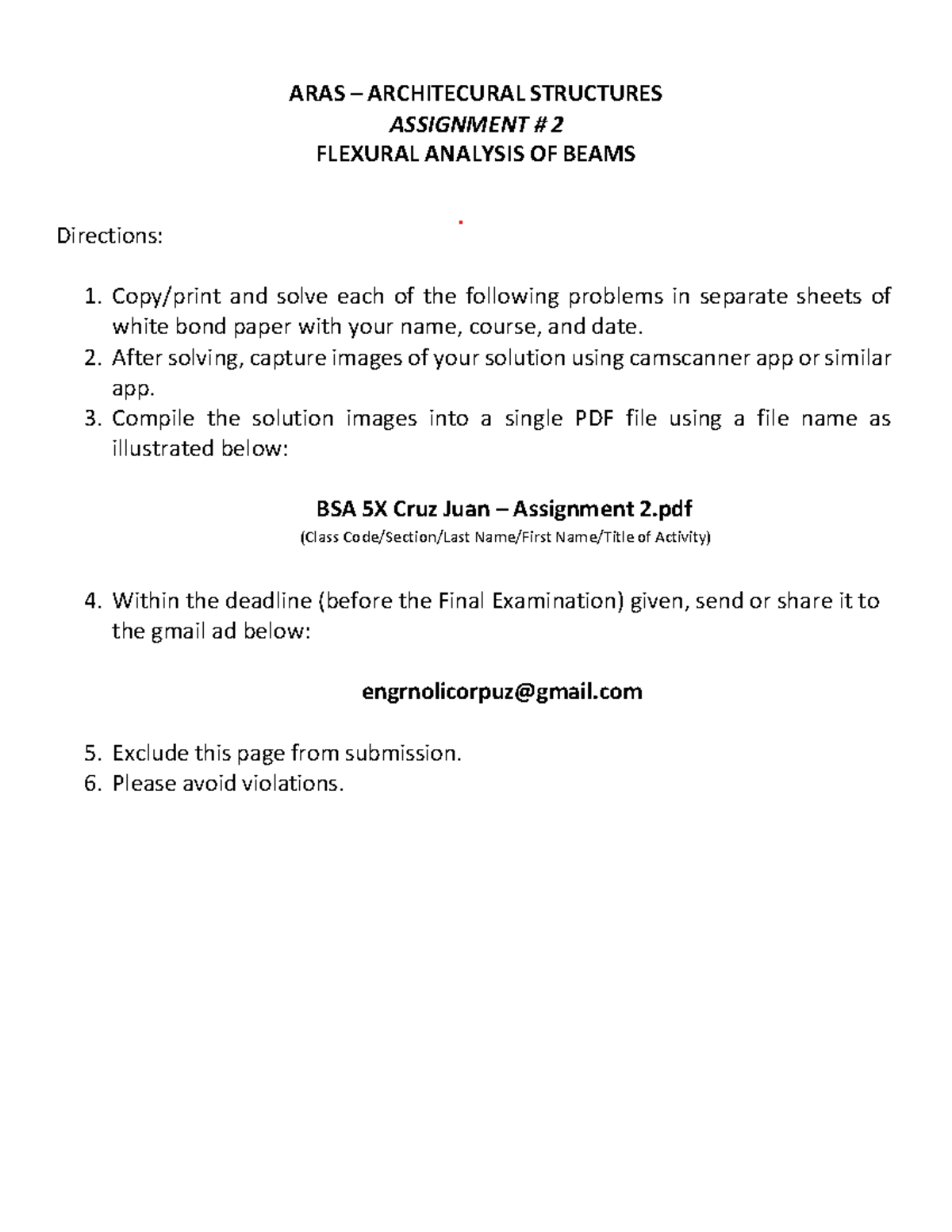 BSA 5A Tapnio Charles Dominic Assignment 2 - ARAS – ARCHITECURAL ...