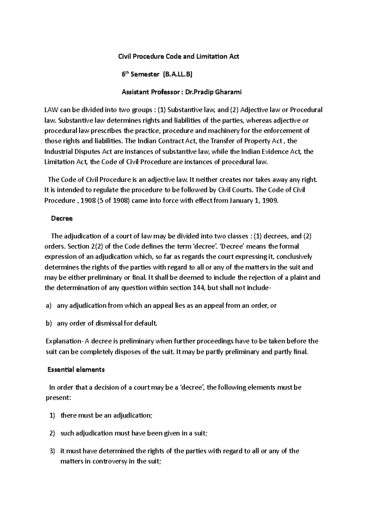 CPC - Code of Civil Procedure, 1908 - Civil Procedure Code and ...