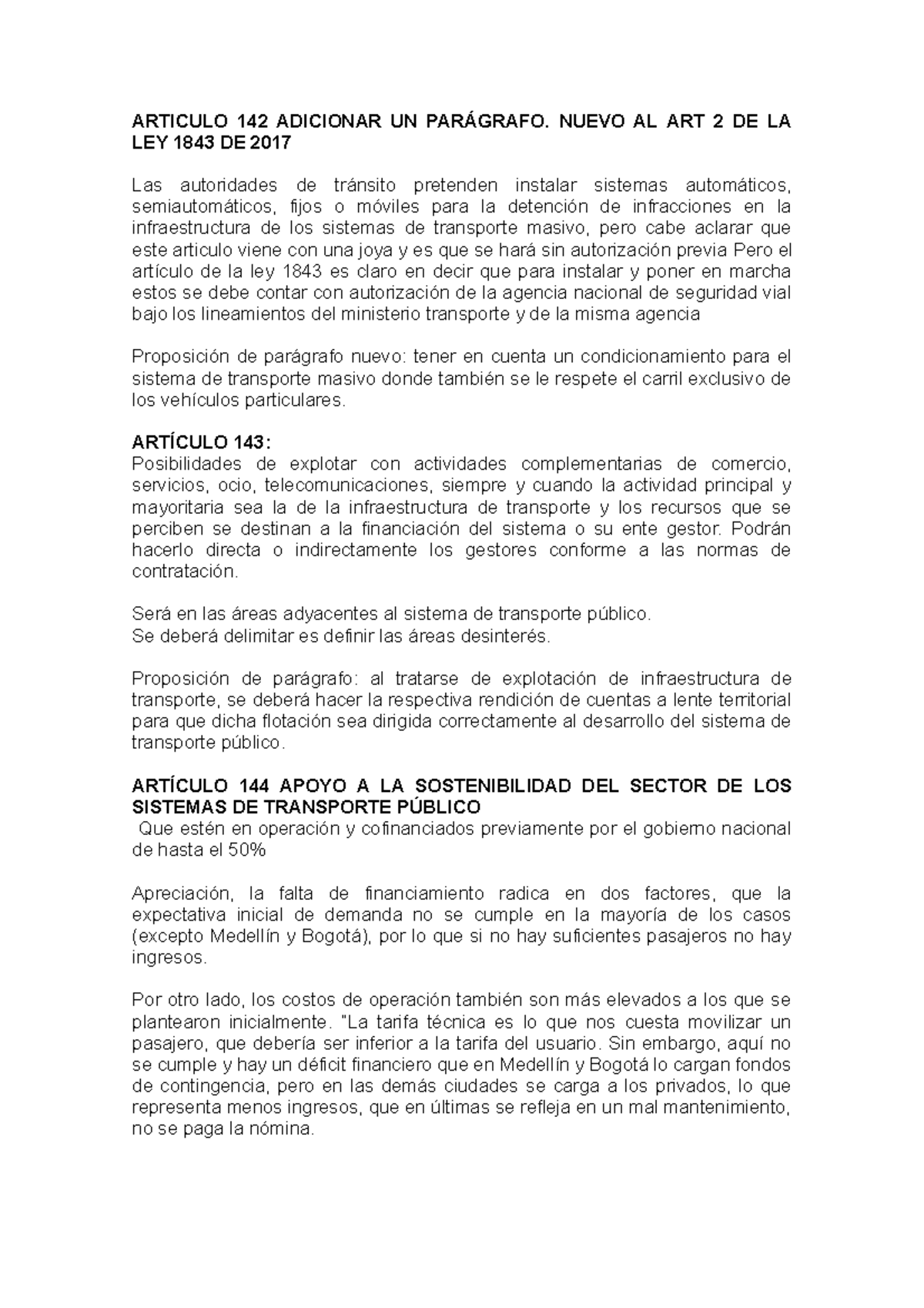 ART 142 - 190 PND - desarrollo plan nacional art 142-190 - ARTICULO 142 ...