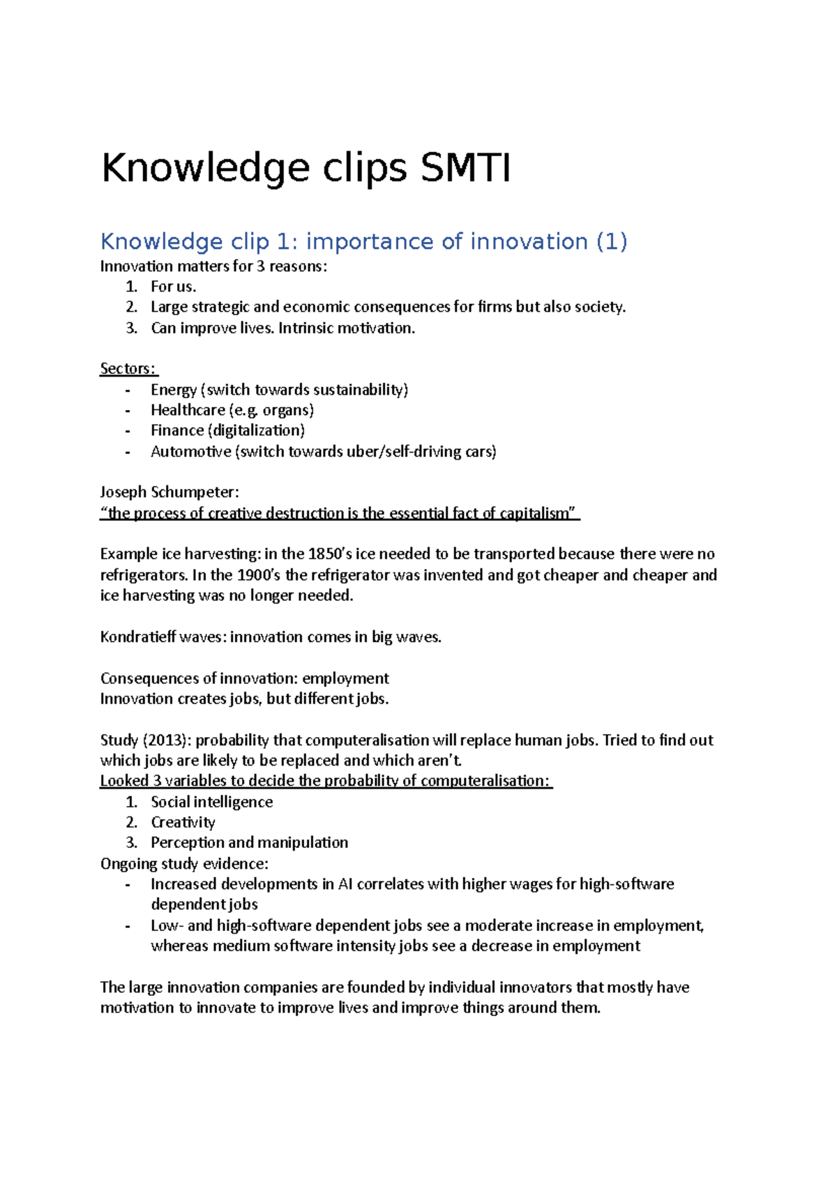 Knowledge clips SMTI - Knowledge clips SMTI Knowledge clip 1 ...