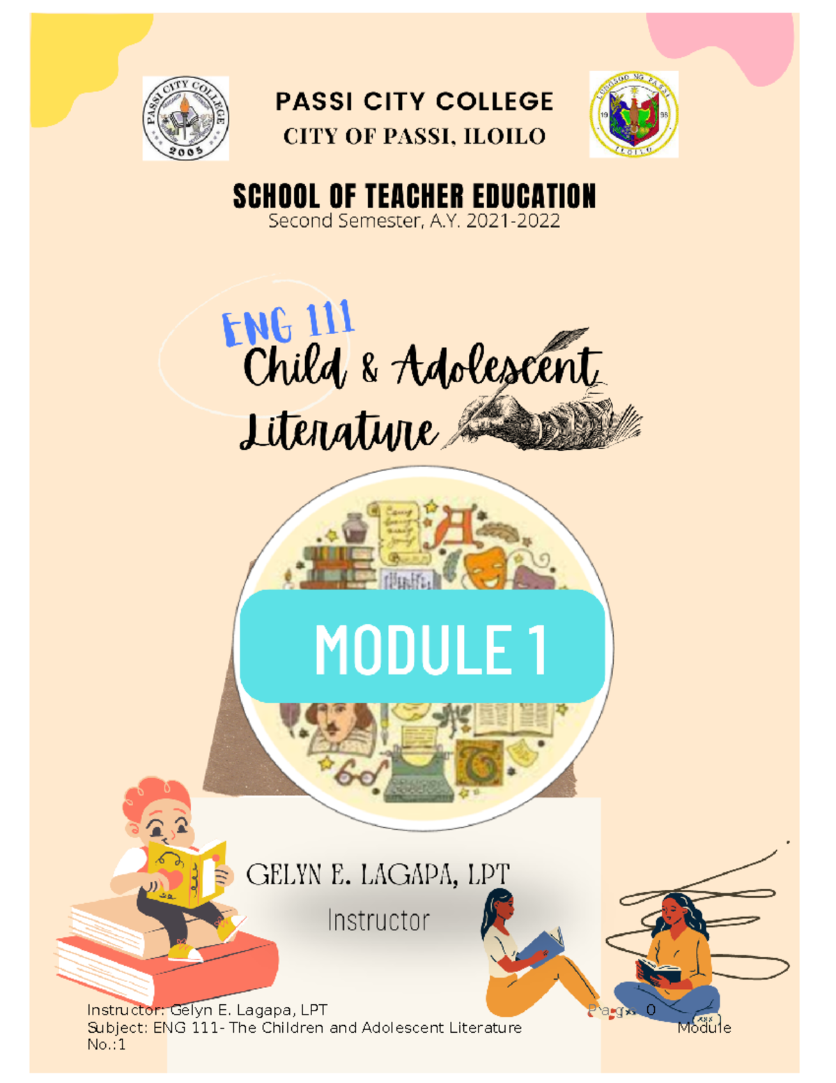 Eng 111-module 1 - module - Instructor: Gelyn E. Lagapa, LPT P a g e 0 ...