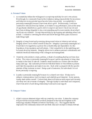 C234 Task 1 - task1 - REM1: Task 1: Workforce Planning, Recruitment ...