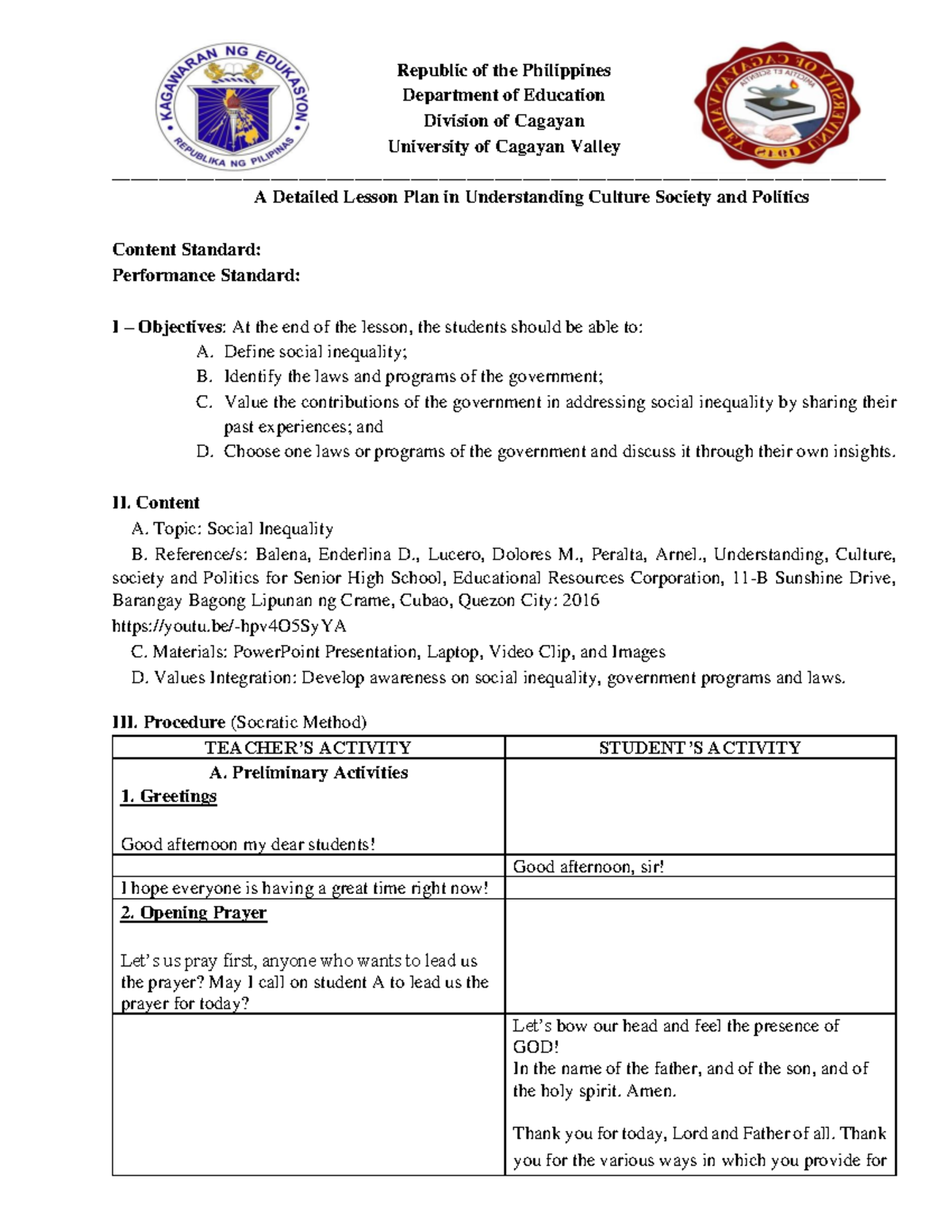 DLP-SHS - LEARN - Republic of the Philippines Department of Education ...