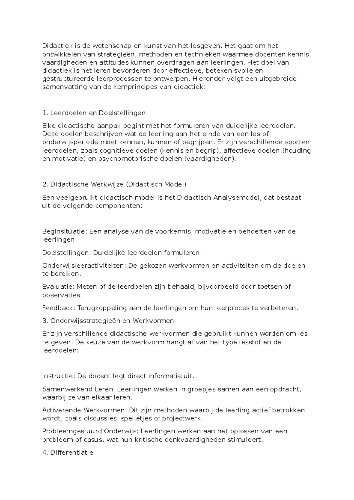Didactiek uitgebreid - Samenvatting Metodo di studio e DSA. Strategie ...