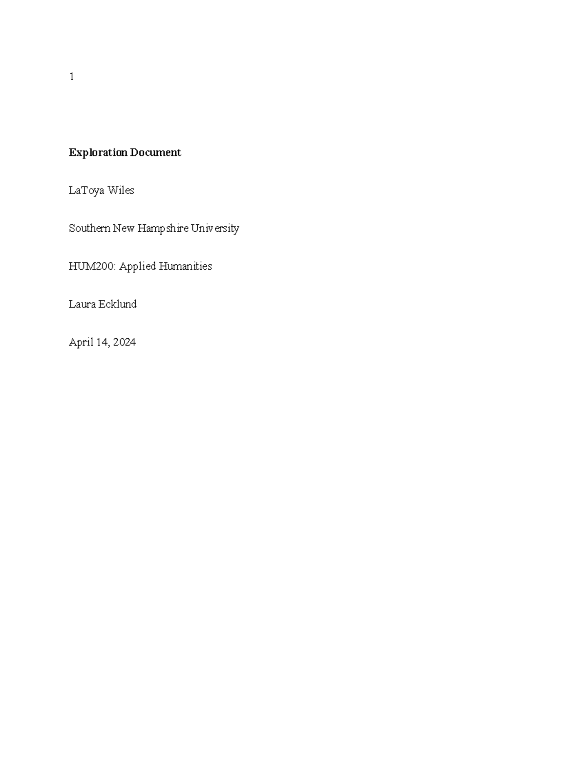 Hum 200 Course Project Part One (Final Submission) - 1 Exploration ...