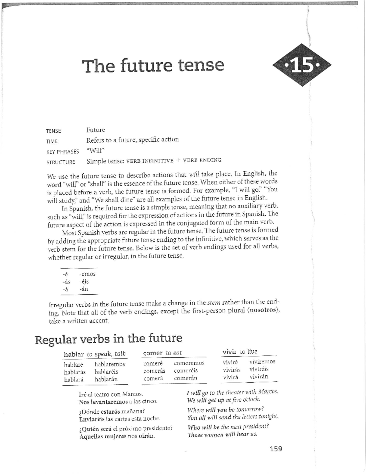 Conditonal Tense - spanish - SPAN 315 - Studocu