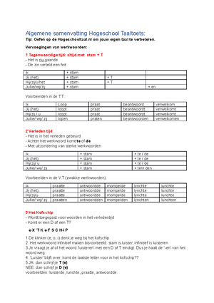Diagnostische toets werkwoordspelling en basisspelling - Vragen ...