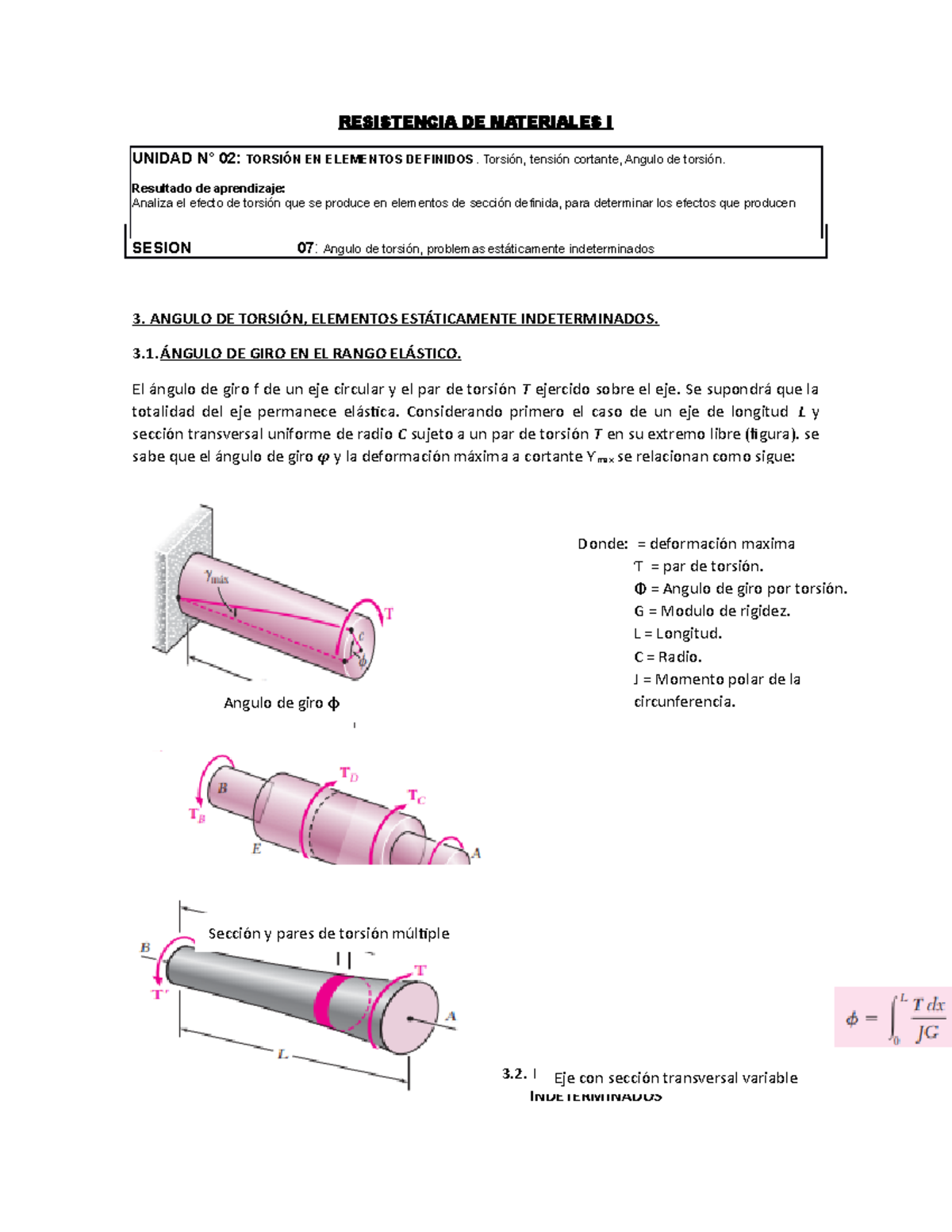 6477 Sesion n° 07-1568641932 - RESISTENCIA DE MATERIALES I UNIDAD N° 02 ...
