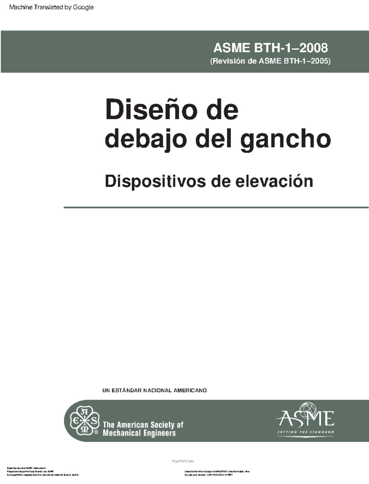 ASME-BTH-1-2008-Design-of-Below-the-Hook-Devices Español - Diseño de ...