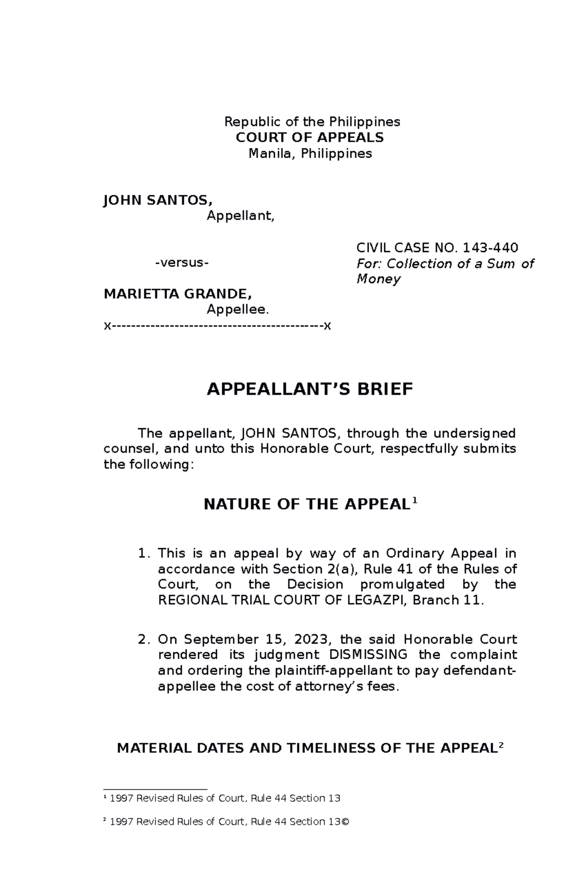 393272874-Appellants-Brief-Civil-Scribd-1 - Republic of the Philippines ...