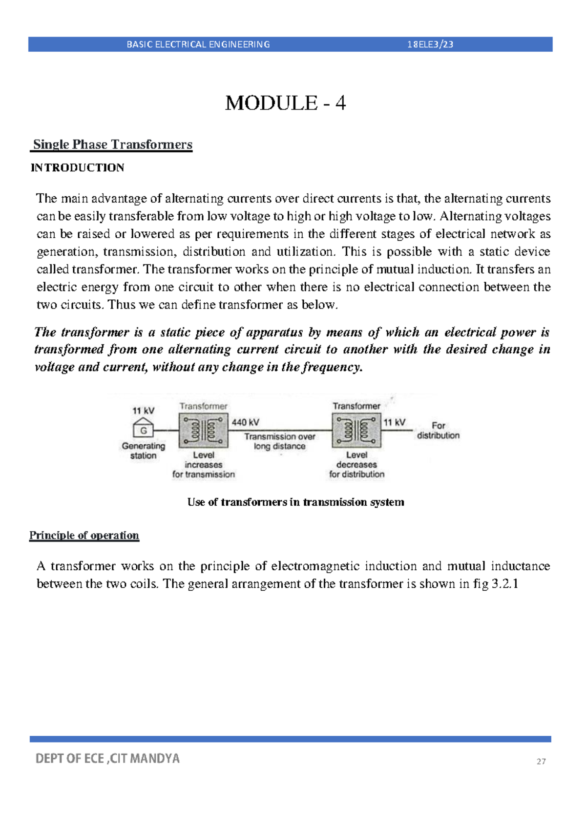 4th module notes - Electronics And communication - MODULE - 4 Single ...