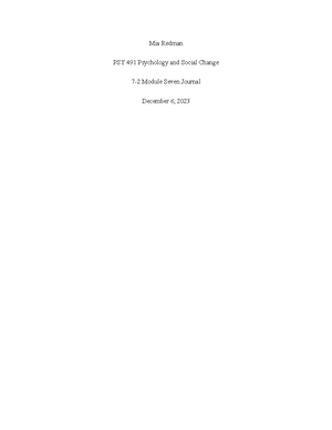 PSY 510 4-1 Final Project Milestone Two - 4-1 Final Project Milestone Two: Research Question ...