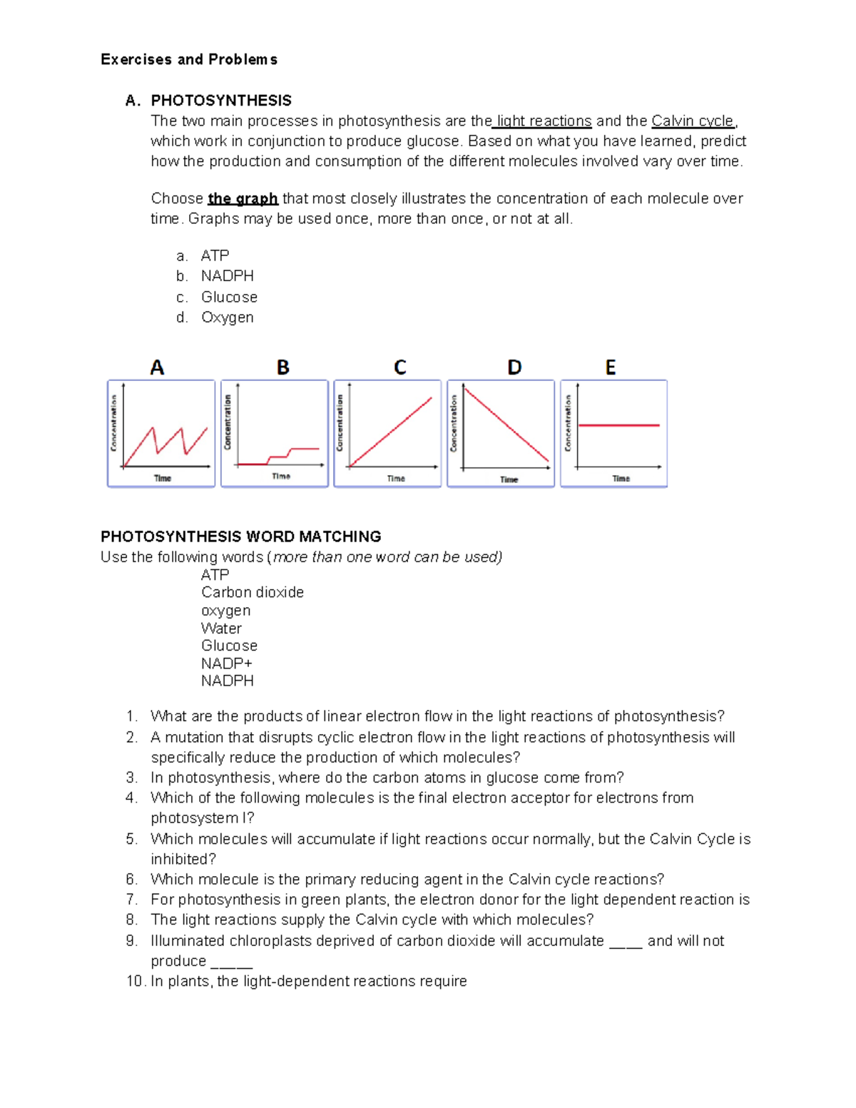 Tutorial 4 - Practice for lesson - Exercises and Problems A ...