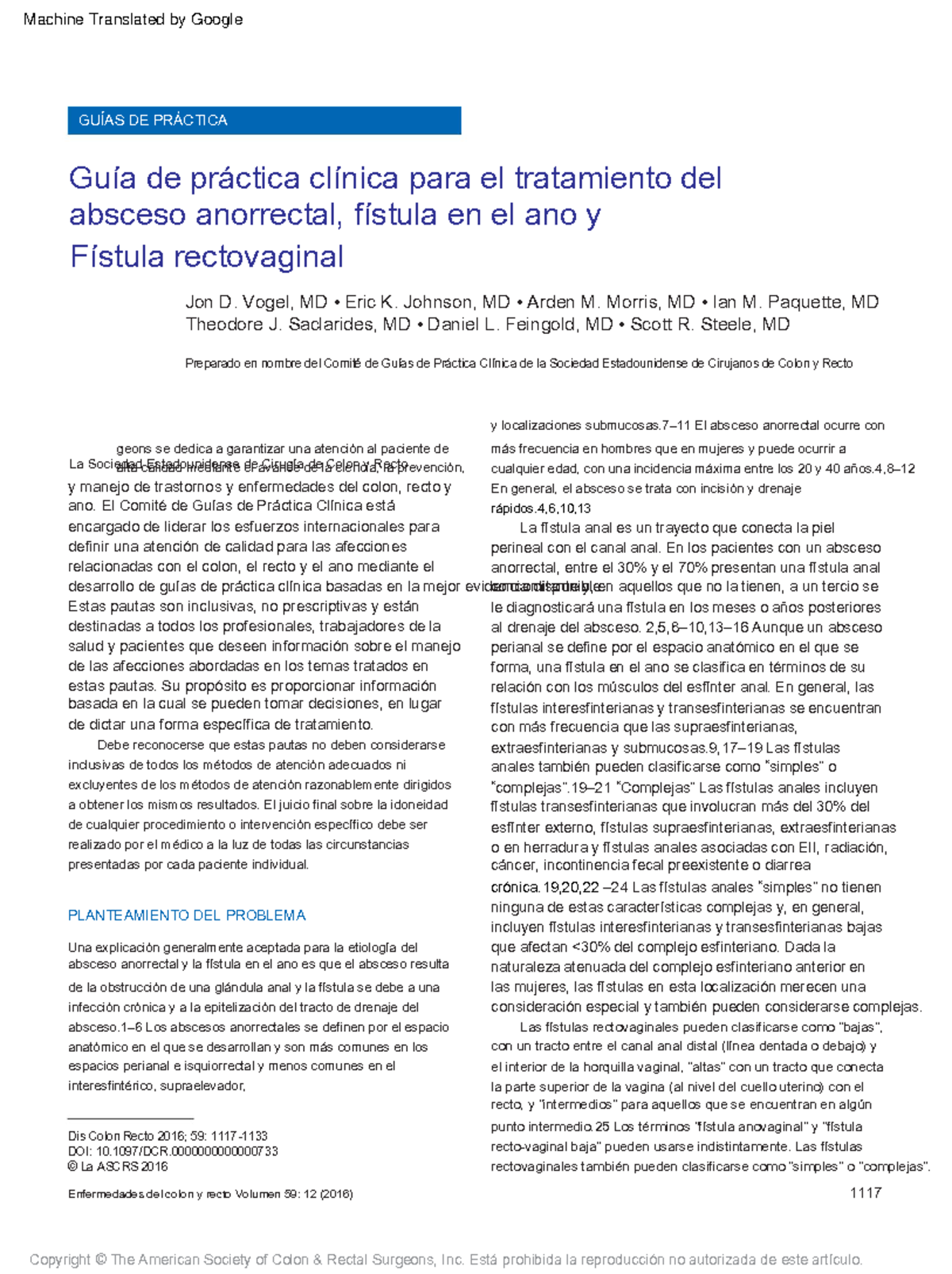 Fistula 2 - Resumen The ASCRS Textbook of Colon and Rectal Surgery - La ...