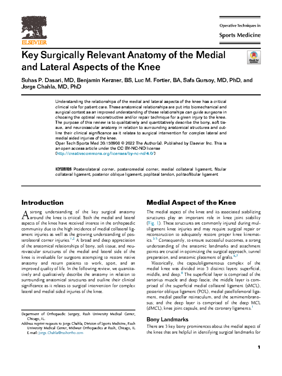 1-s2 - Ubg - Key Surgically Relevant Anatomy of the Medial and Lateral ...
