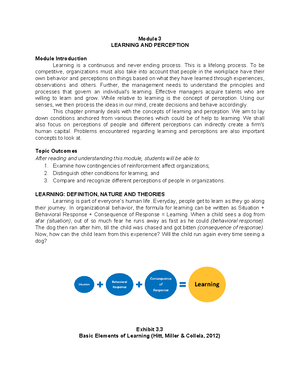 Human Behavior IN Organization Module 5 PT 2 - Locke's goal-setting ...