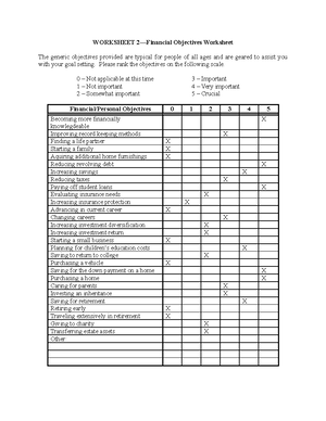 Fin250Worksheet 16 - Worksheet 16 - W 16 WORKSHEET Your Numbers Step 1 ...