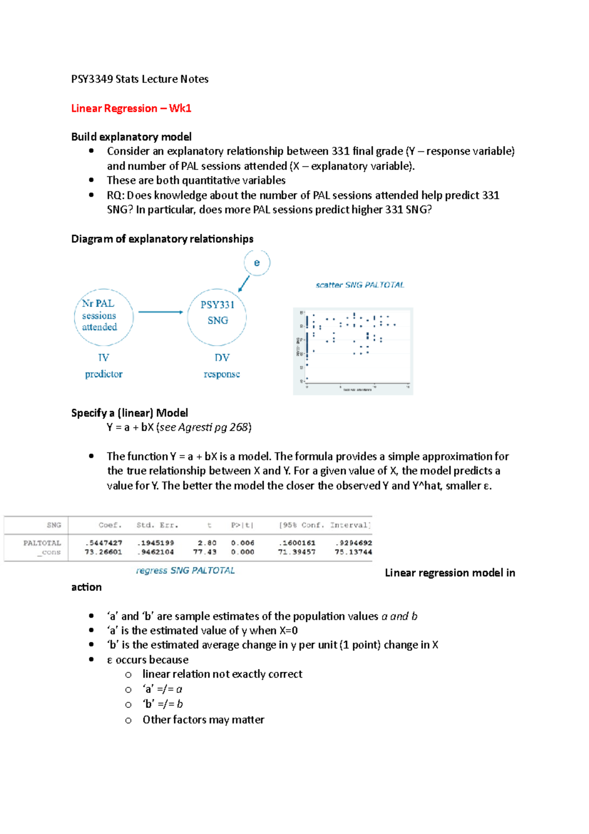 PSYU3349 Design and Statistics III Lecture Notes - PSY3349 Stats ...