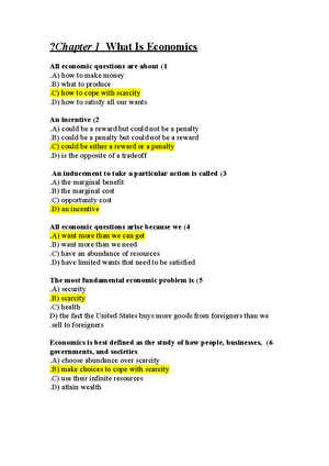 Mcq 4 - Microeconomics Chapter 4 - Chapter 4 Elasticity The price ...