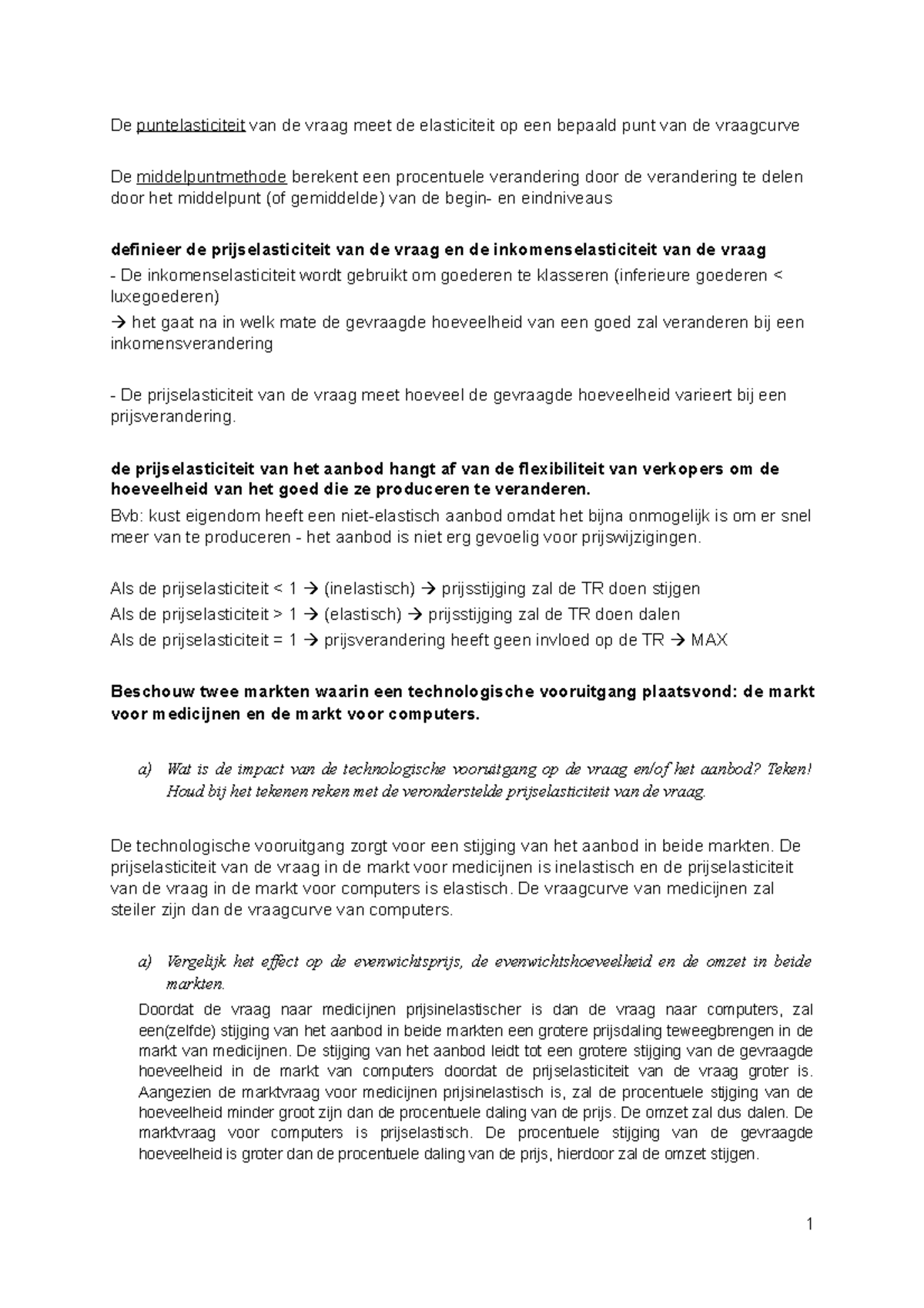 Micro-economie samenvatting, questions for review & internationale ...