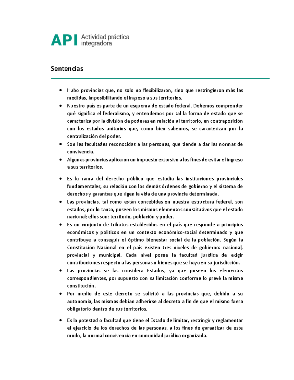 API2 - Sentencias - api n 2 de la catedra derecho administrativo - Siglo 21 - Studocu