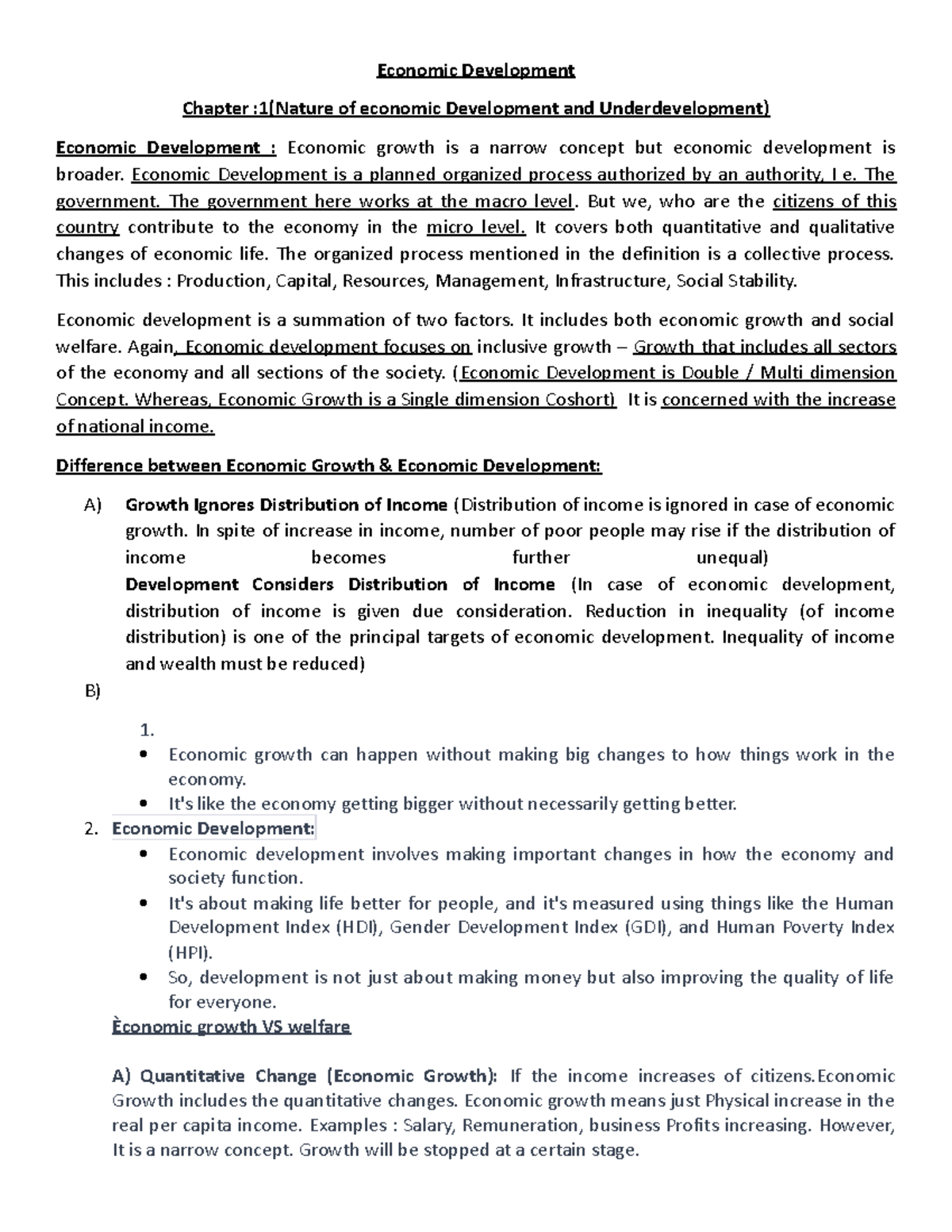 Economic Development - Economic Development is a planned organized ...