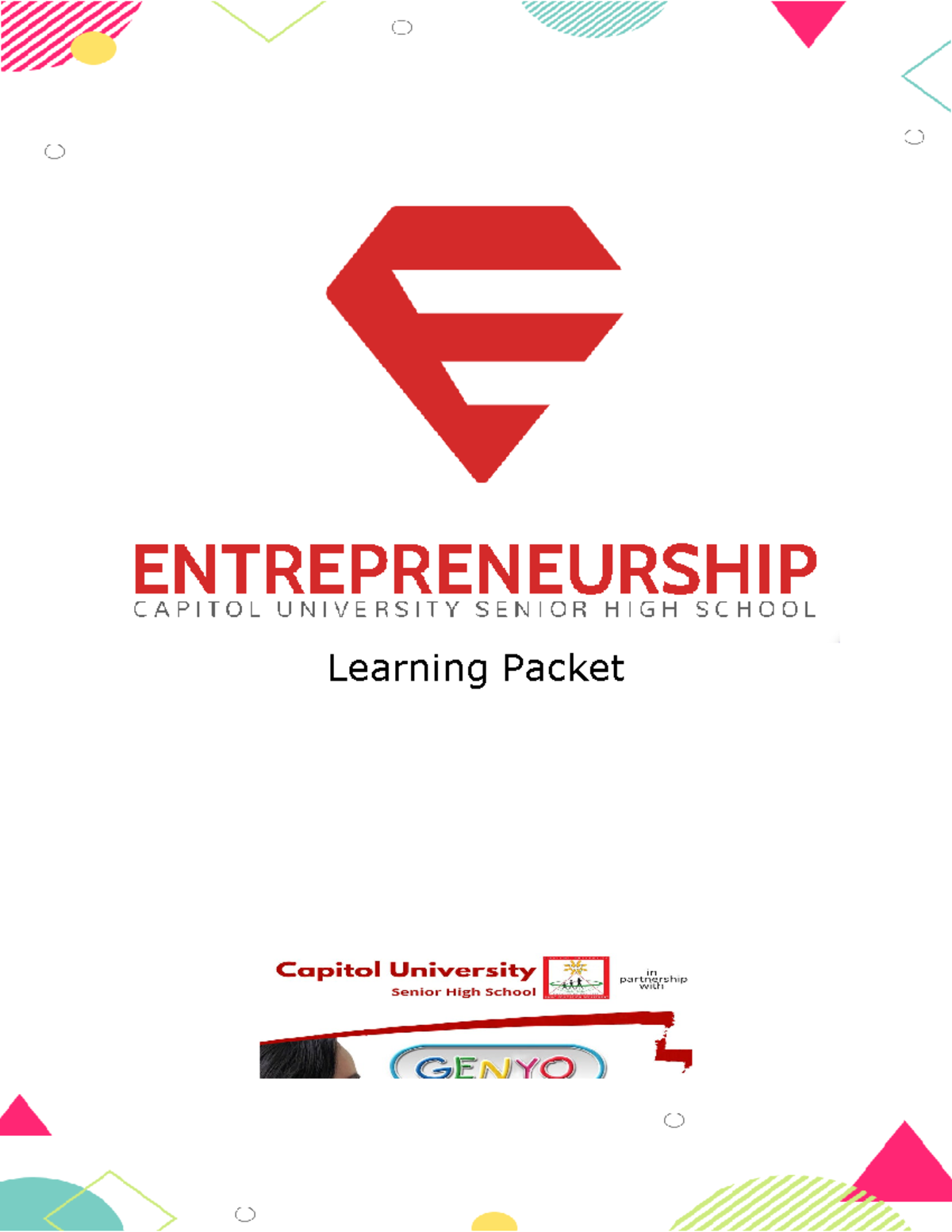 Entrepreneurship Learning Packet Chapter 2 - Learning Packet Welcome to ...