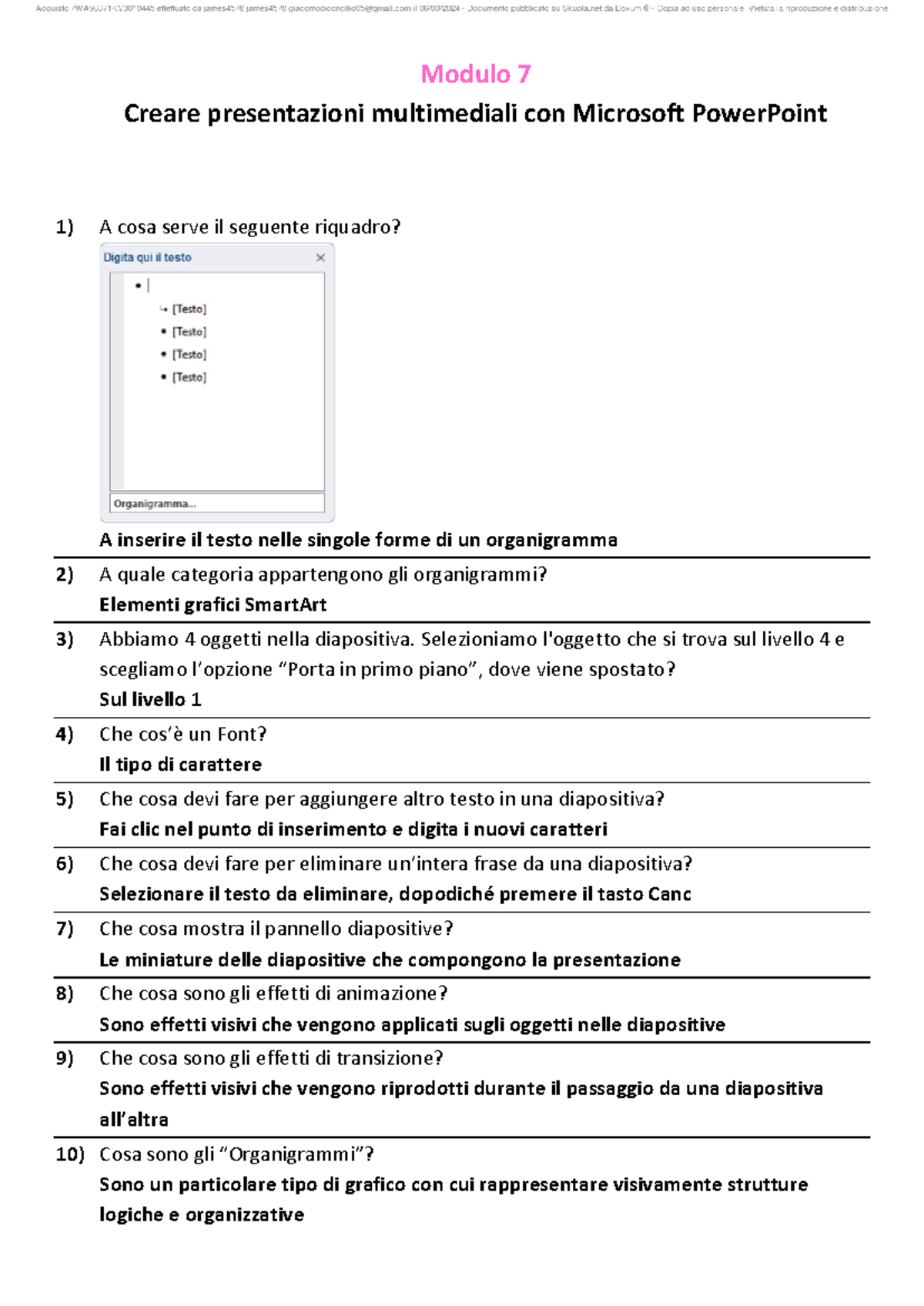 Eipass 7 moduli v 6 0 modulo 7 creare presentazioni multimediali con microsoft powerpoint ...