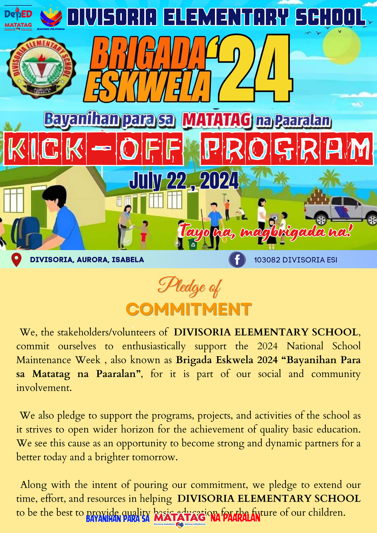 BRIGADA ESKWELA INVITATION AND ACCOMPLISHMENT REPORT SAMPLE - We, the ...