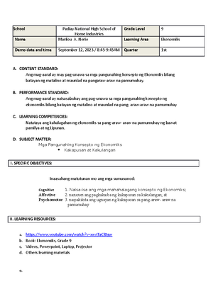 DLP-Bus Math Q1 W1 - Detailed Lesson Plan- Business Math Quarter 1 Week 1 - Instructional ...