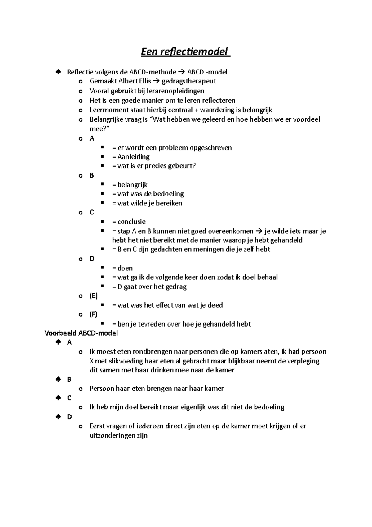 Een-reflectiemodel - reflectiemodel - Een reflectiemodel Reflectie ...