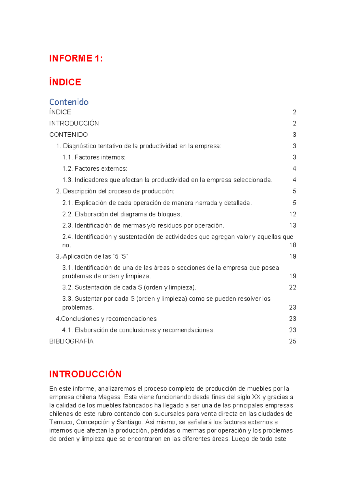 Informe Final Grupo 9 - INFORME 1: ÍNDICE Contenido ÍNDICE 2 ...