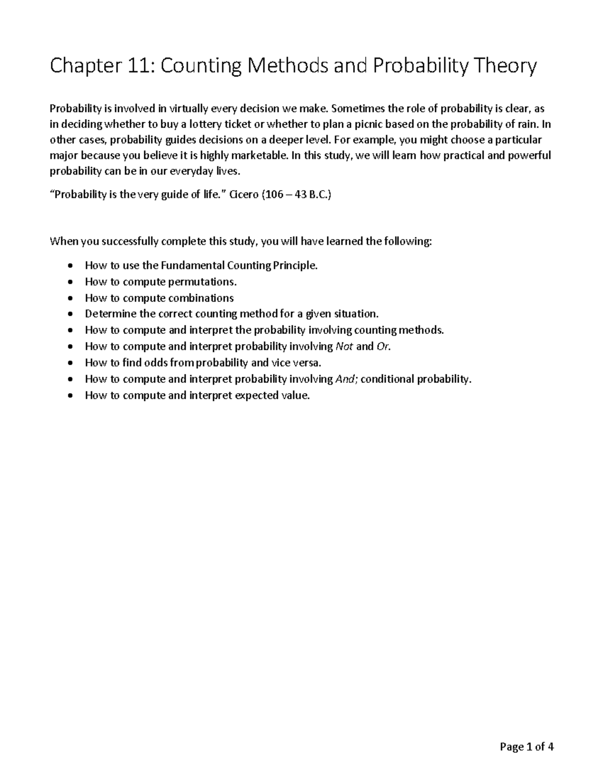 Chapter 11 Section 1 - Chapƚeƌ ϭϭ͗ CoƵnƚing MeƚhodƐ and PƌobabiliƚLJ ...