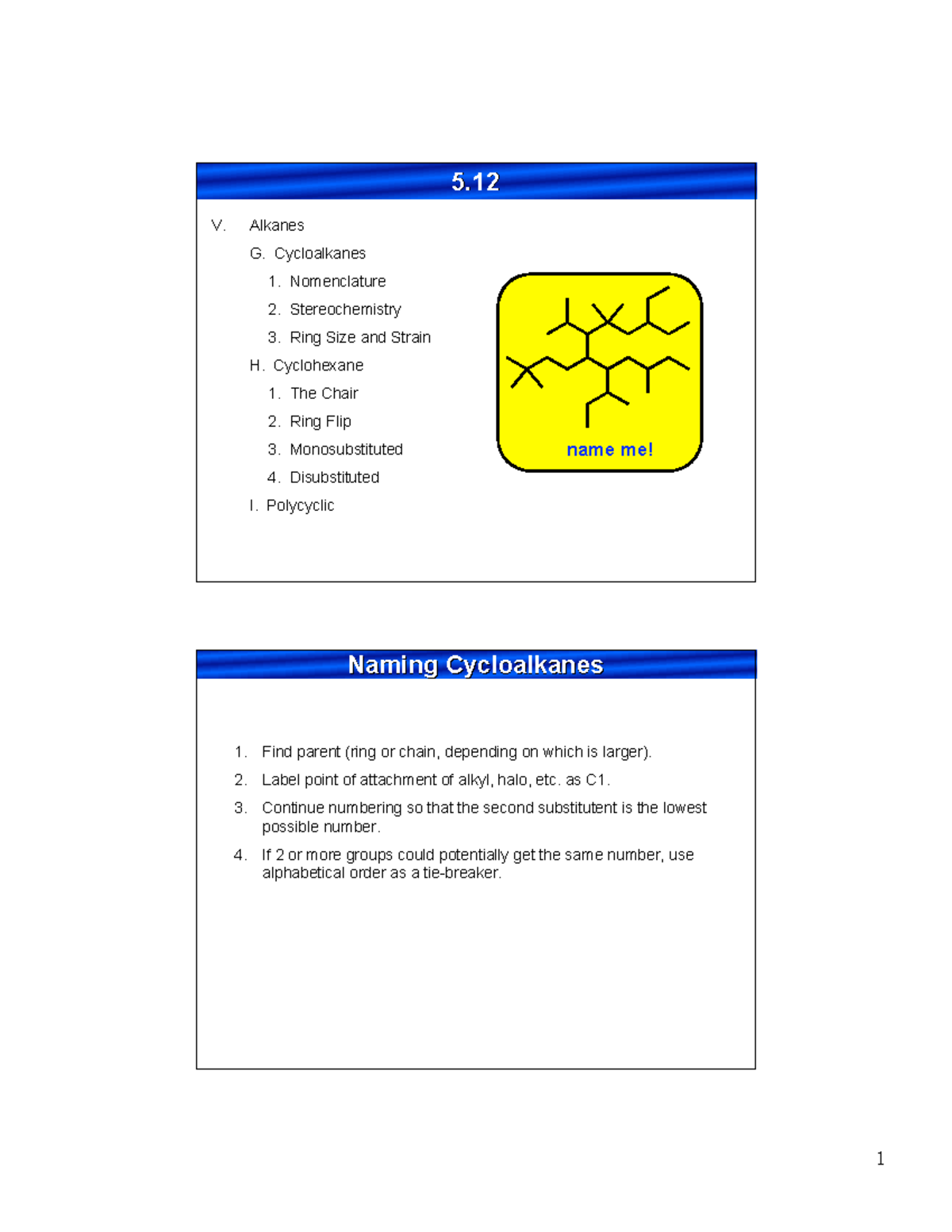Conformational Analysis of Cycloalkanes - 5. 1212 V. Alkanes G ...