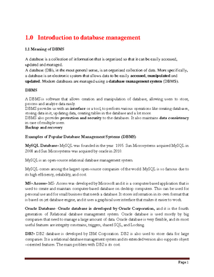 Topic 3 Principles and techniques of database design - The designer ...